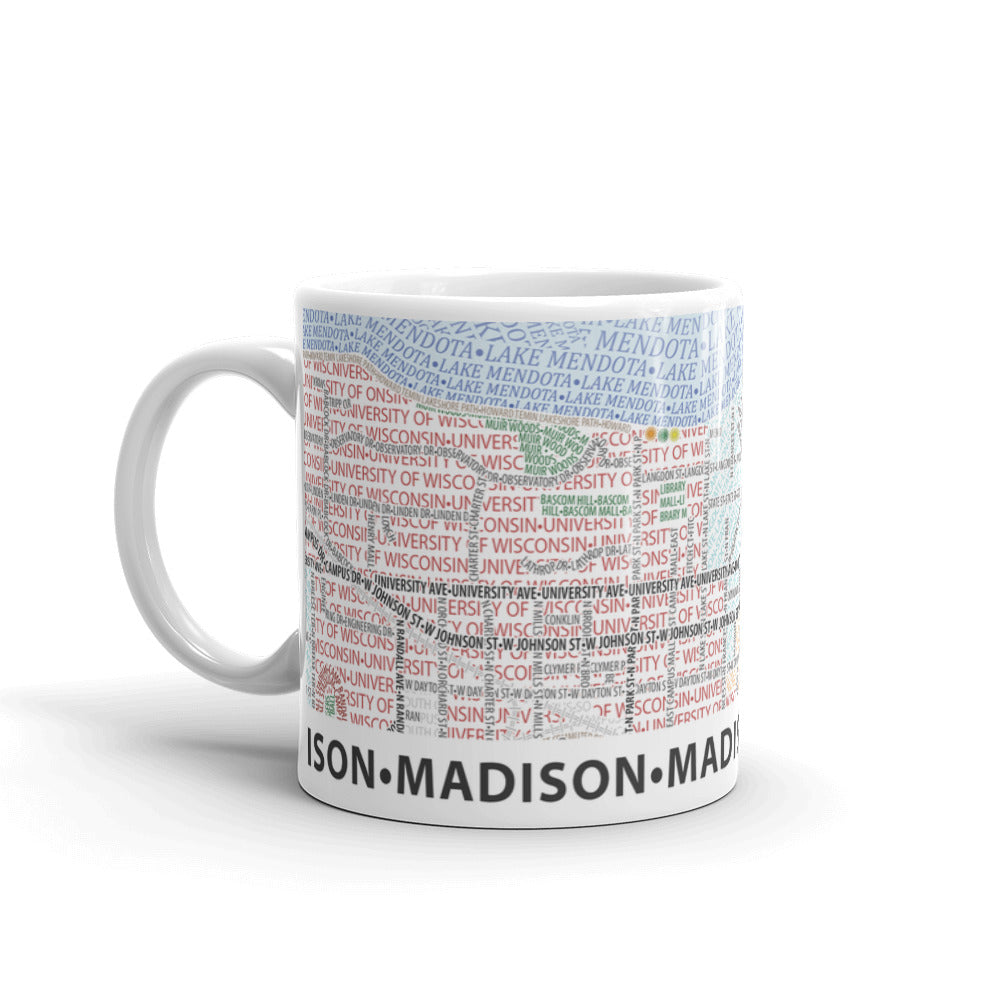 Madison Typographic Mug – Axis Maps Store