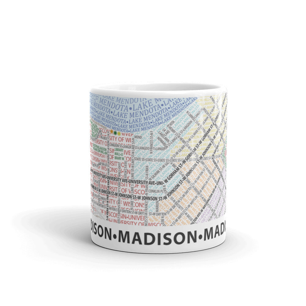 Madison Typographic Mug – Axis Maps Store
