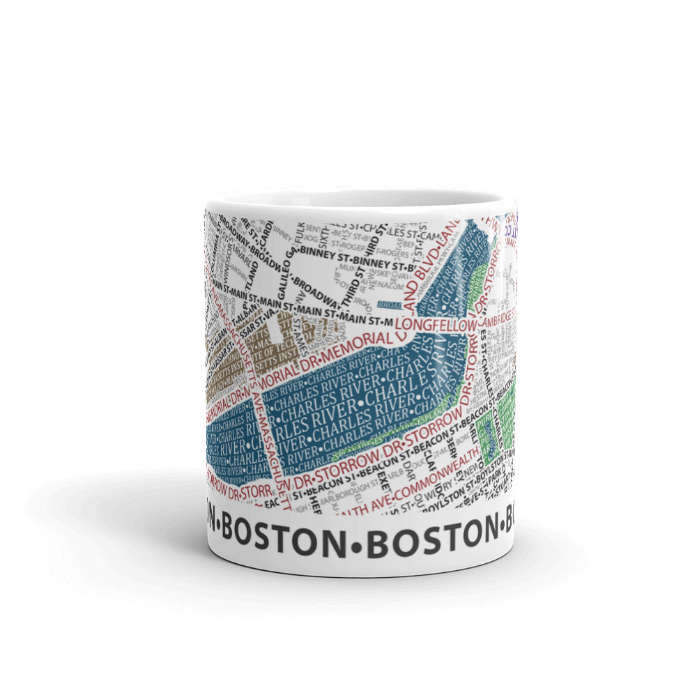 Boston Typographic Mug – Axis Maps Store